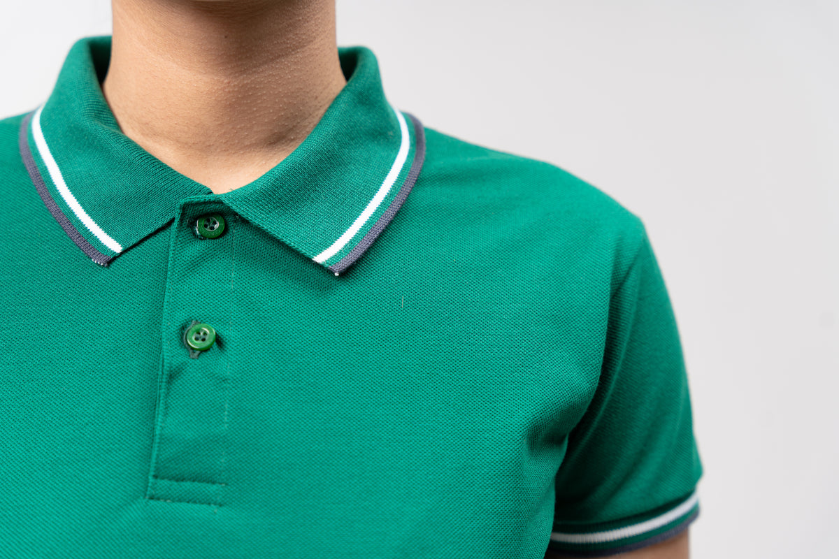 2-Tipped Stripes Classique Plain Women's Polo Shirt